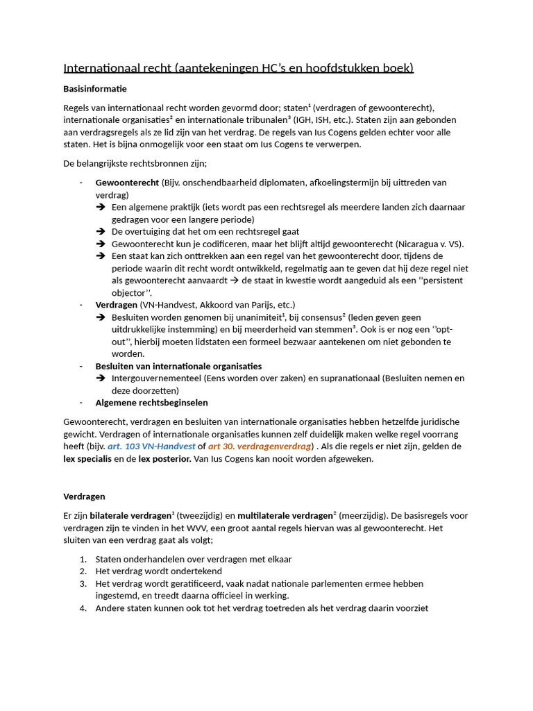 Internationaal Recht | PDF