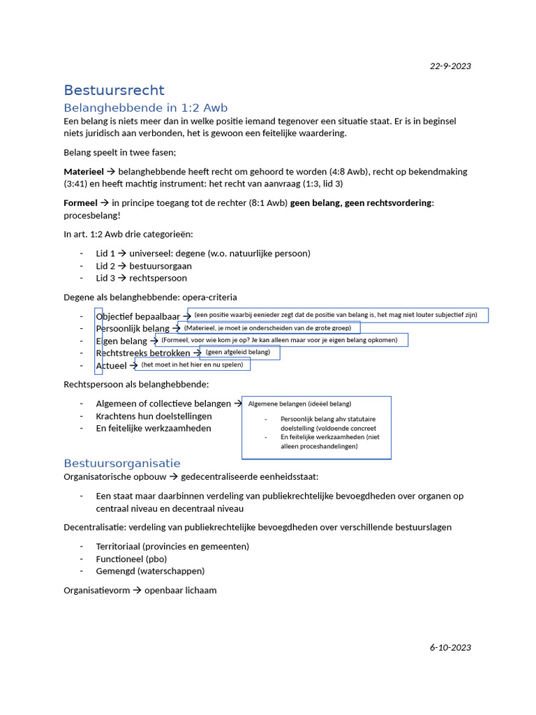 Bestuursrecht | PDF