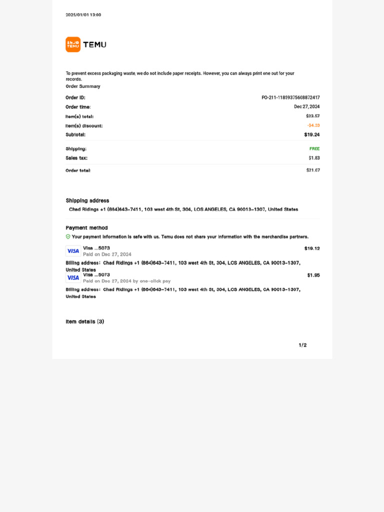 Temu Web Document | PDF