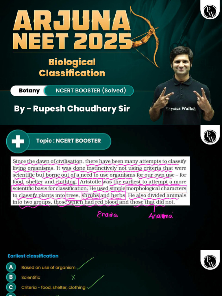 PPT_LBiological_Classification_Botany_Arjuna | PDF