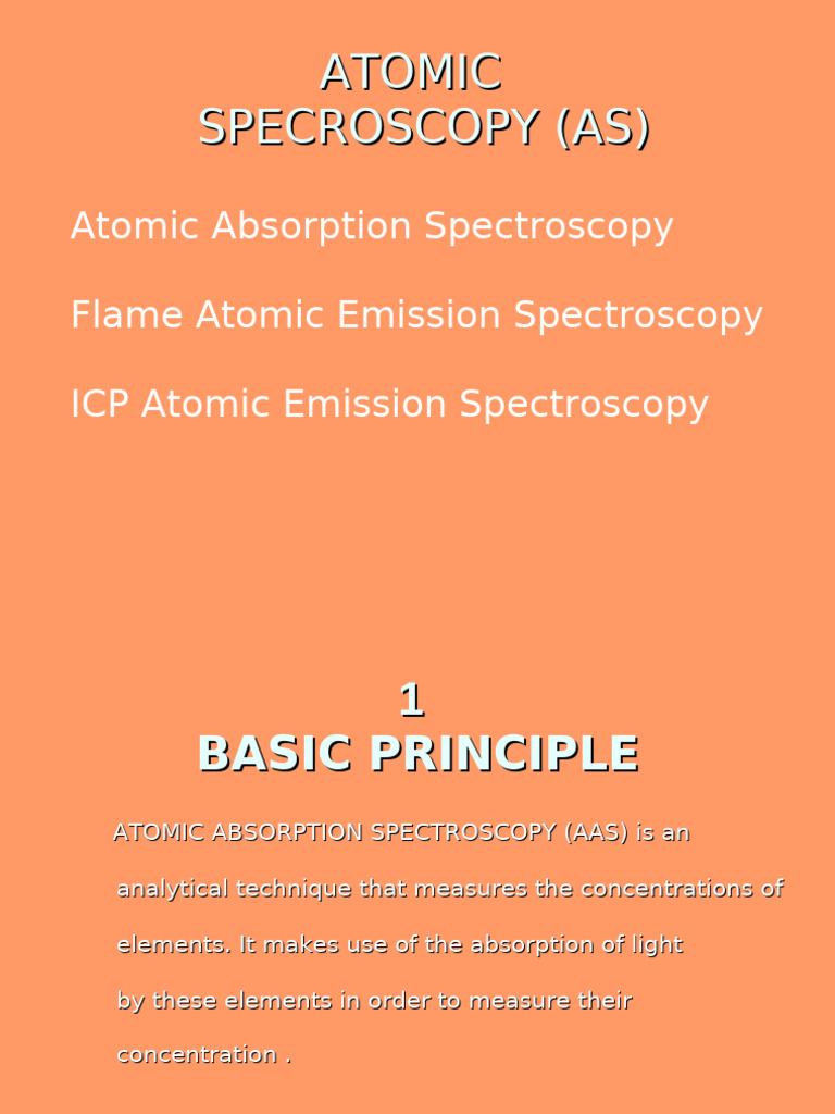 Atomic Absorption Emission 2 | PDF | Atomic Absorption Spectroscopy | Absorption Spectroscopy