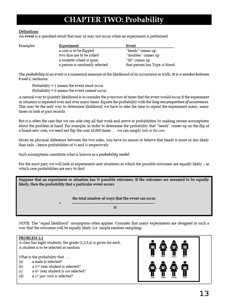 Chapter Two Probability | PDF | Probability | Craps
