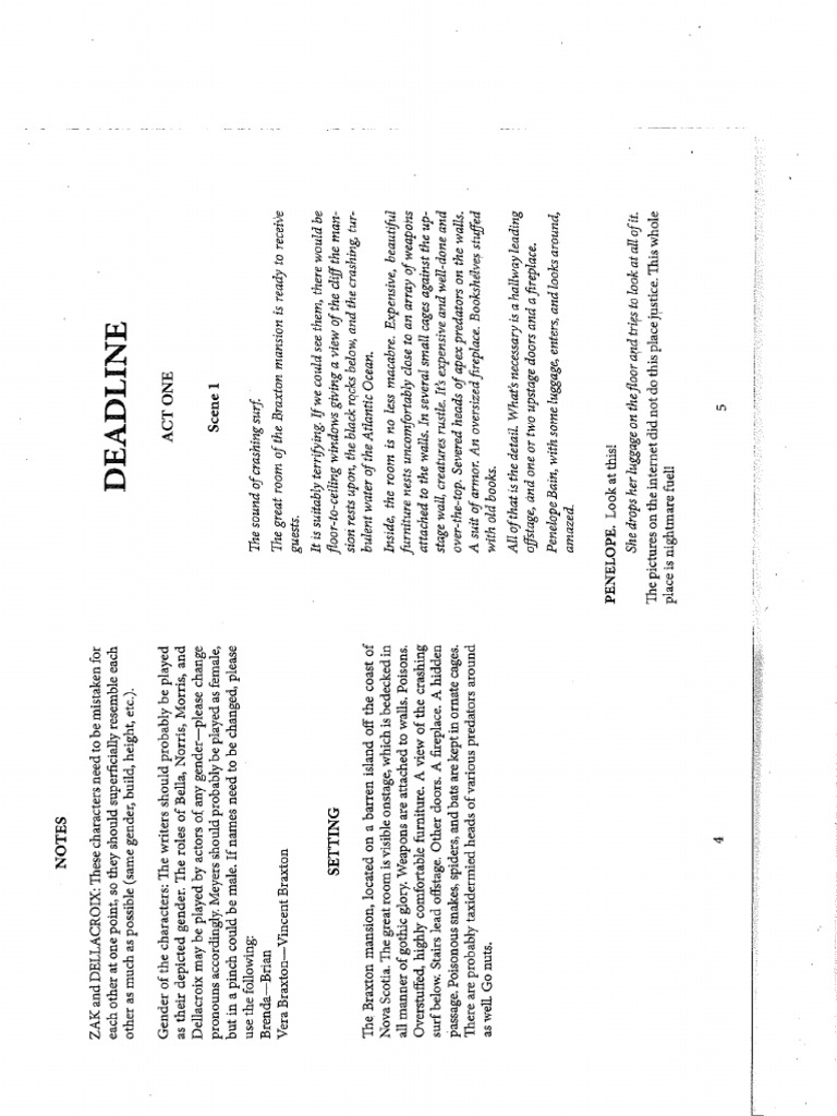 Deadline Script | PDF