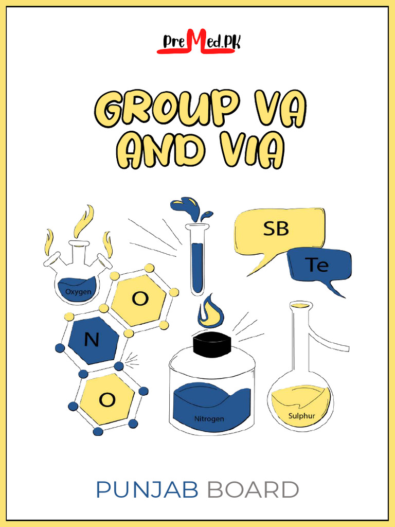 Group VA and Group VI Elements - PreMed | PDF | Chlorine | Iodine