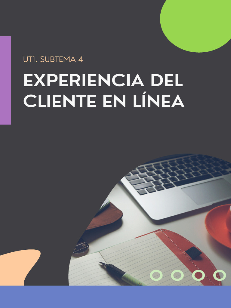 UT1 SUBTEMA 4 Experiencia Del Cliente en Línea | PDF | Chat en linea | Red mundial