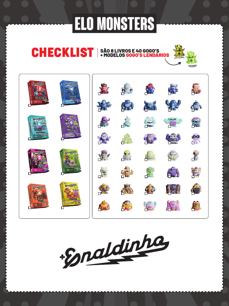 Checklist A4 Elo Monster Enaldinho | PDF