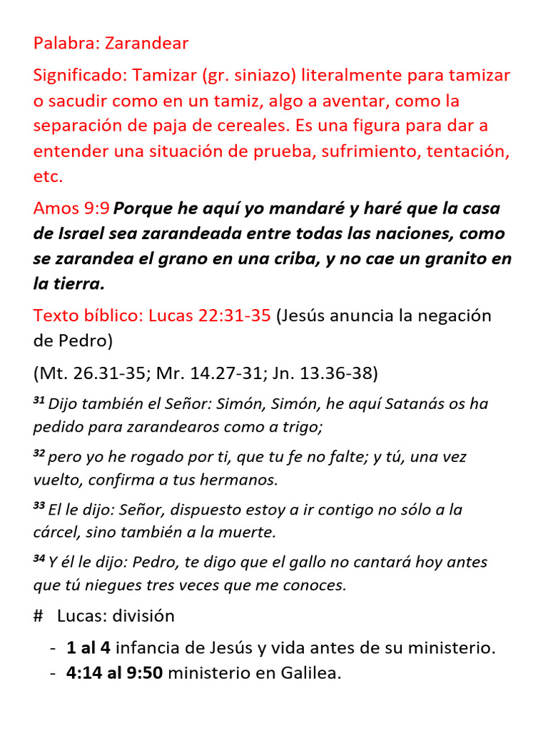 ZARANDEAR | PDF | Jesús | San Pedro