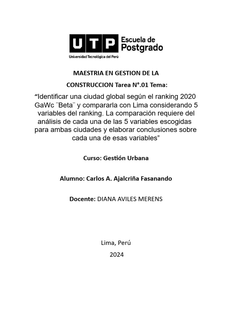 Maestria en Gestion de La Construccion | PDF | Berlina