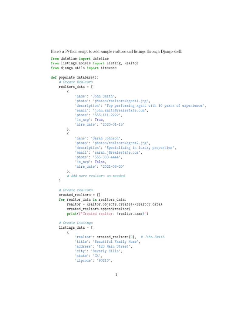 how_to_populate_db | PDF | Software Engineering | Data Management