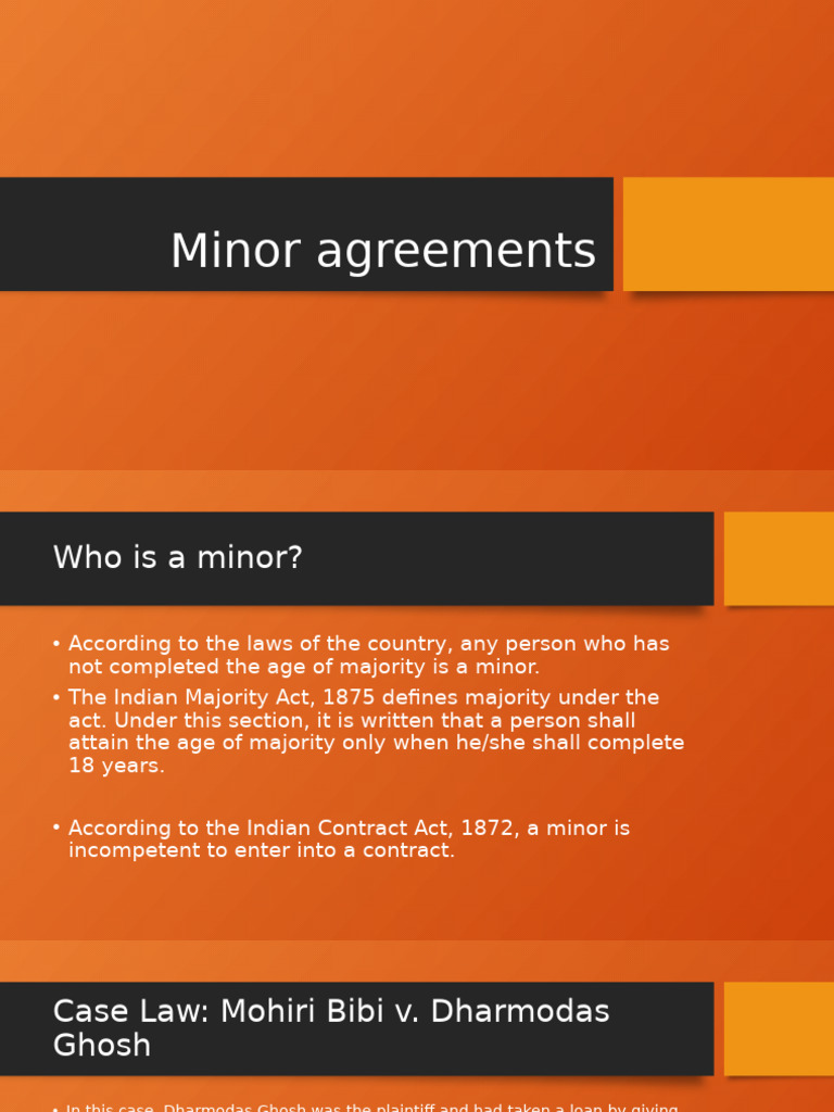 Minor agreements | PDF | Legal Liability | Tort