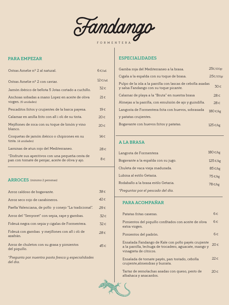 Menu Fandango ES 1 1 6 | PDF | ensalada | Alimentos