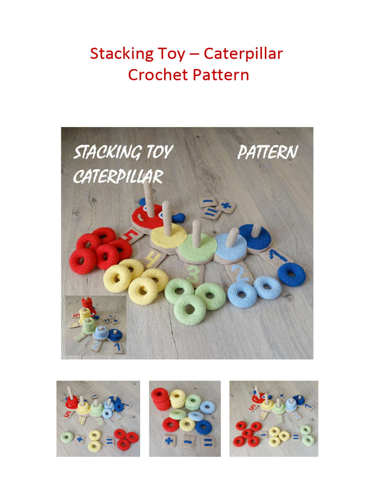 Caterpillar Stacking Toy | PDF | Crochet | Crafts