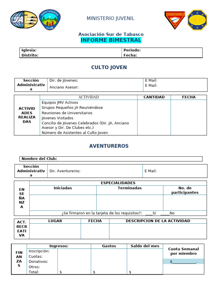 Informe Bimestral | PDF