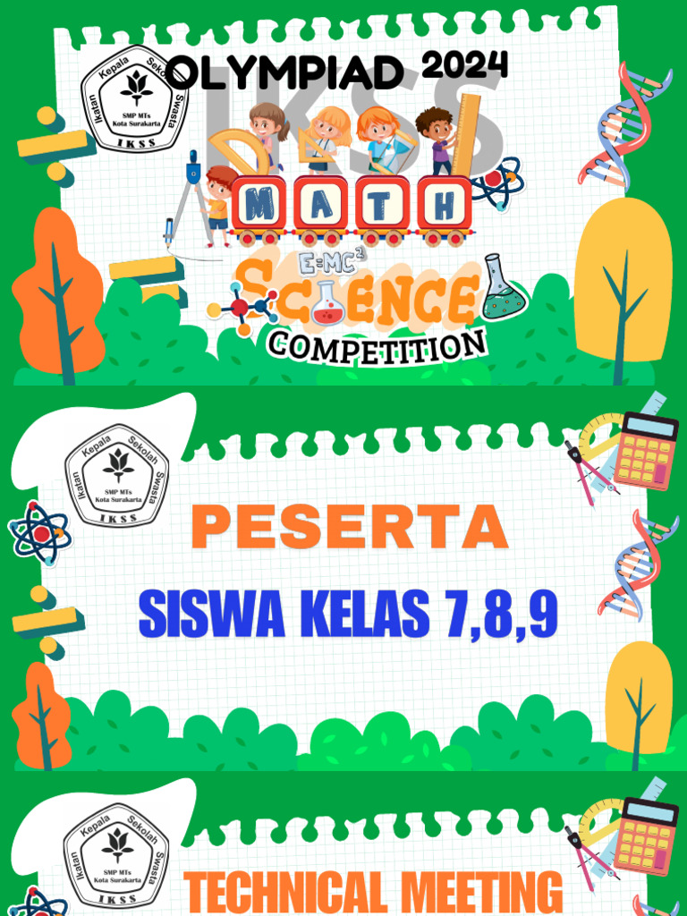 Olympiad Math & Science Competition IKSS 2024 | PDF
