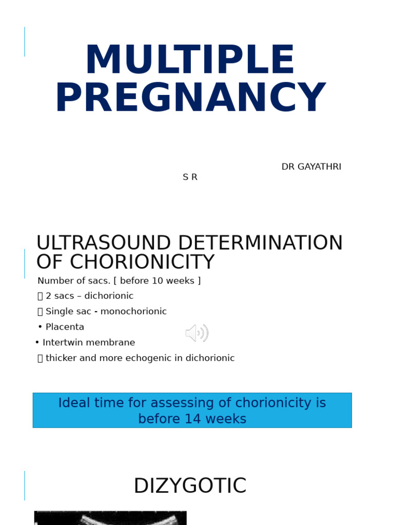 Multiple Preg Copy-1 | PDF | Childbirth | Pregnancy