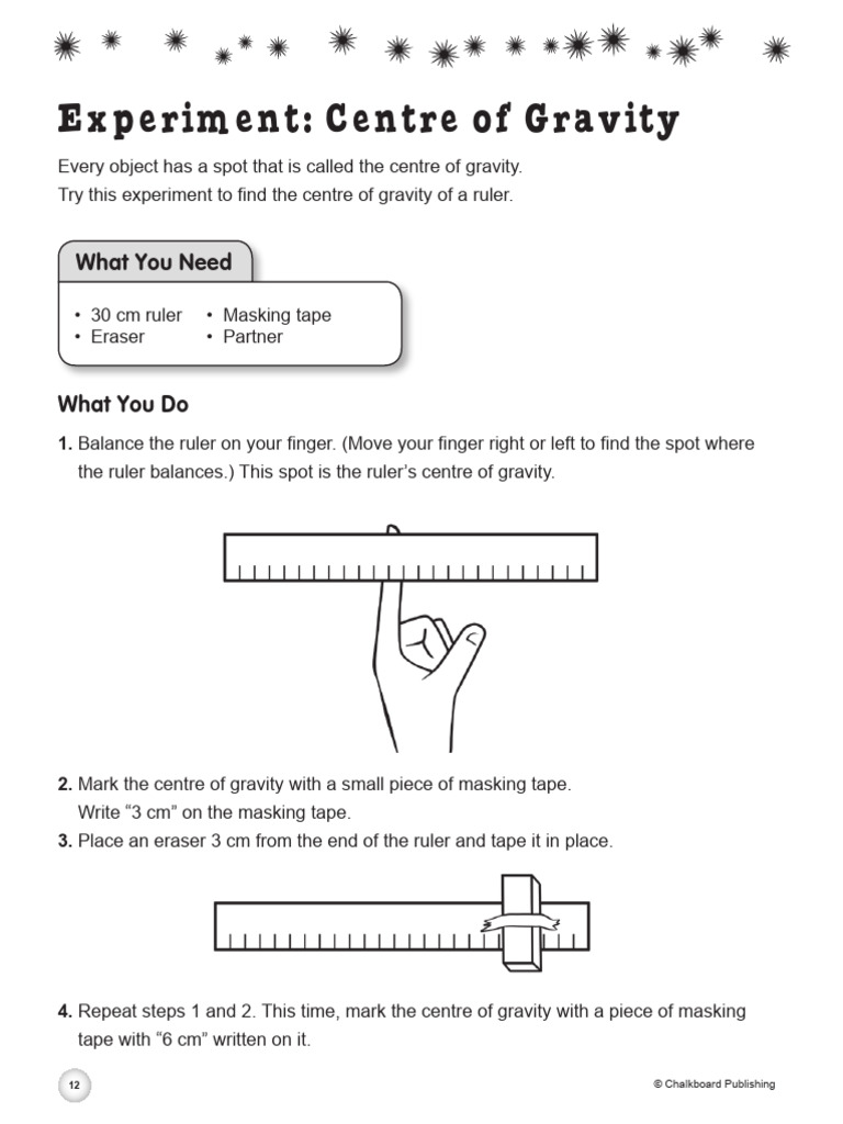 Centre of Gravity Experiment Guide | PDF