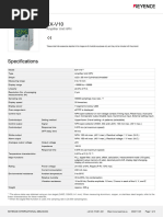 Keyence LM-1100 Data Sheet | PDF | Power Supply | Imaging