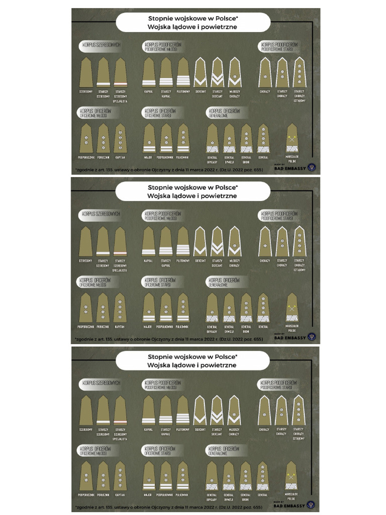 Stopnie Wojskowe Druk | PDF