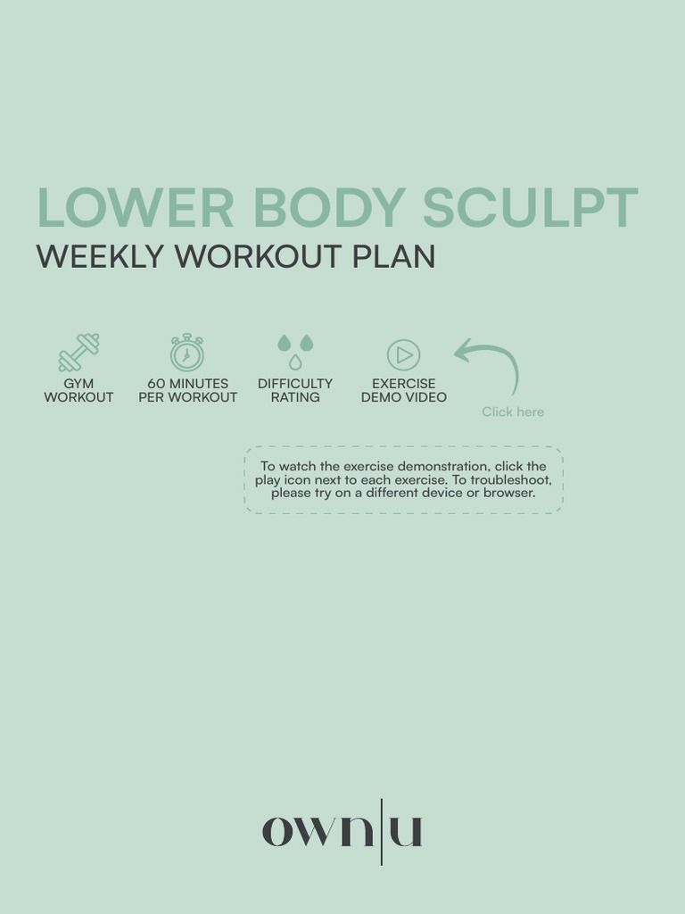 Workout Plan Hanna Oberg | PDF | Weight Training | Physical Fitness