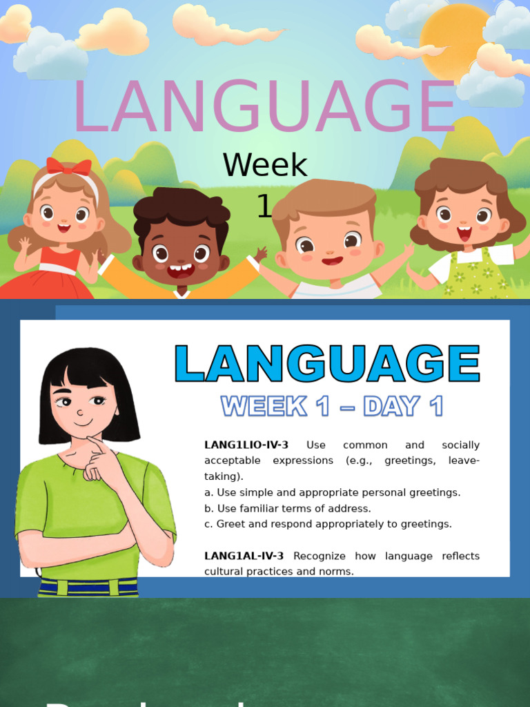 Week 1 q3 Language | PDF