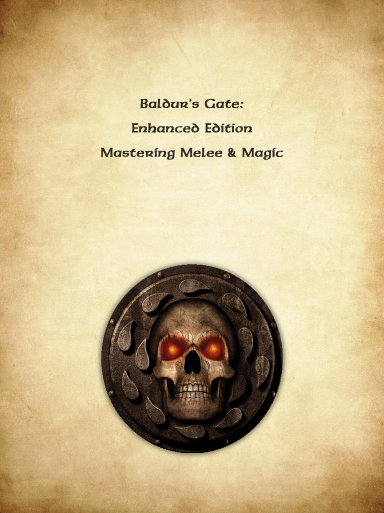 Baldurs Gate MANUAL | PDF | Dwarf (Dungeons & Dragons) | Elf (Dungeons & Dragons)