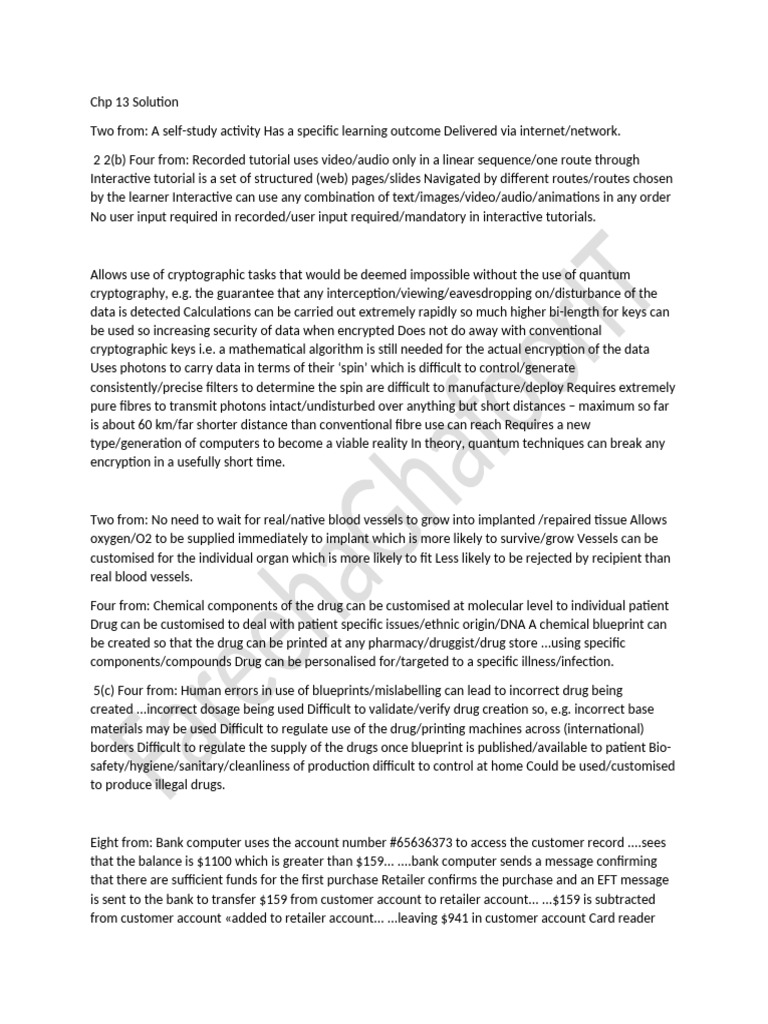 Chp 13 Solution | PDF | Cryptography | Encryption Chp 13 Solution | PDF | Cryptography | Encryption