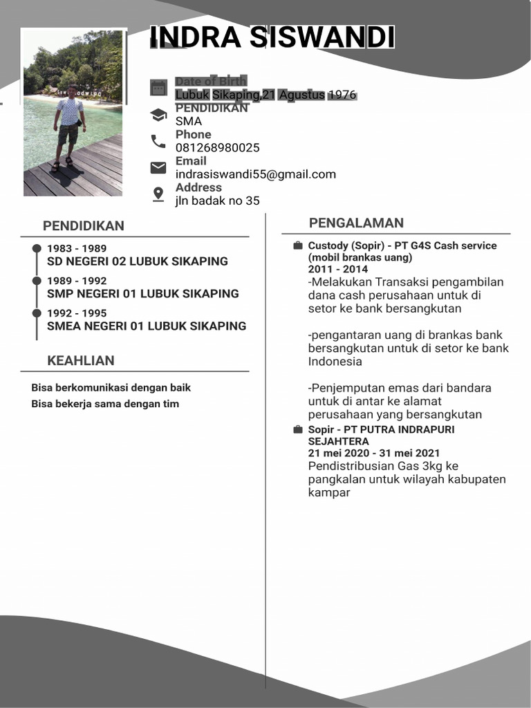 CV.INDRA SISWANDI | PDF