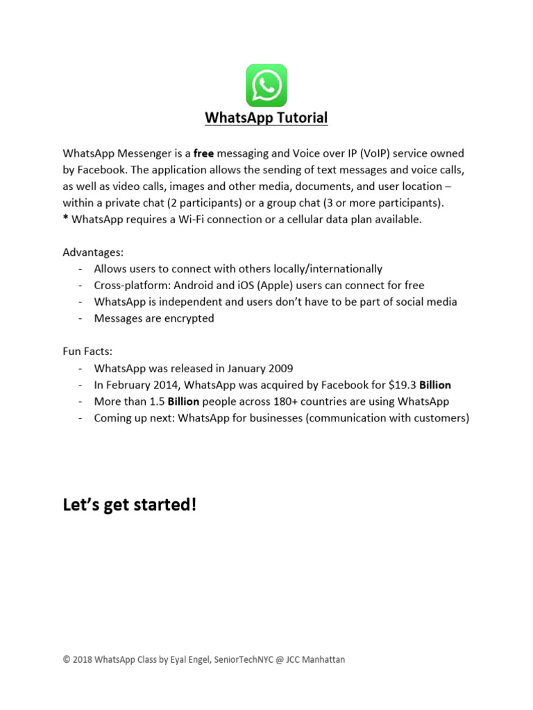 WhatsApp_Tutorial | PDF | Computing | Software