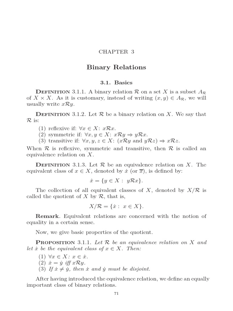 2022-binary-relations | PDF | Algebra | Mathematics