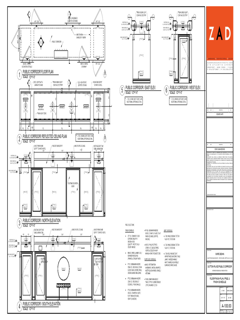 21-169 2 Sutton Place - Public Corridor Drawings | PDF | Design