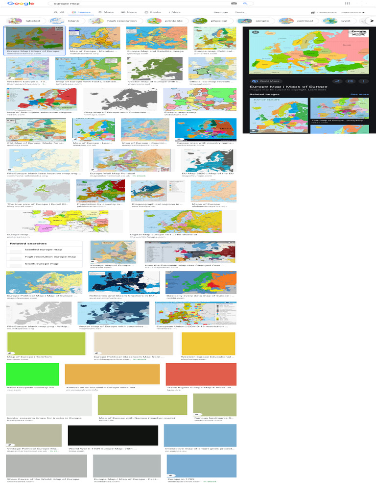 Europe Map - Google Search | PDF