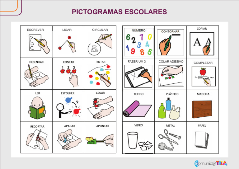 Pictogramas Escolares | PDF