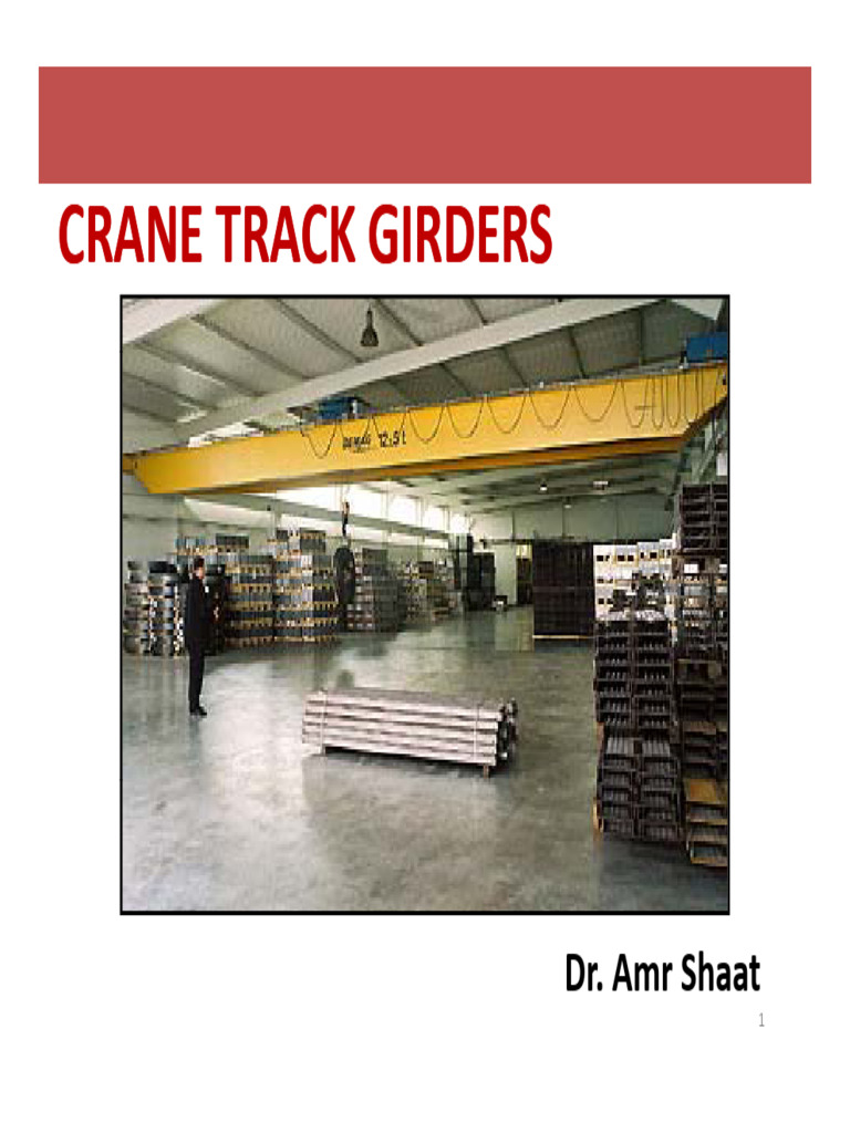 Crane Track Girder Design Overview | PDF