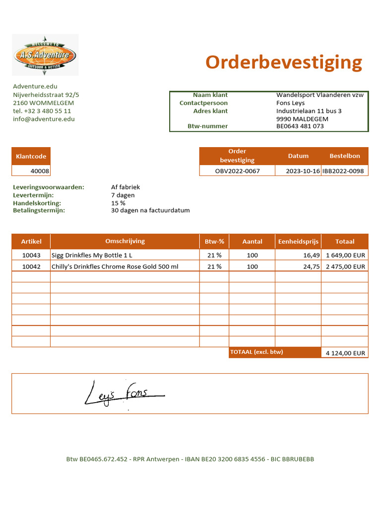 Thema 2 - Level 2 - Taak 9 - Goedgekeurde OBV (Bijlage) | PDF