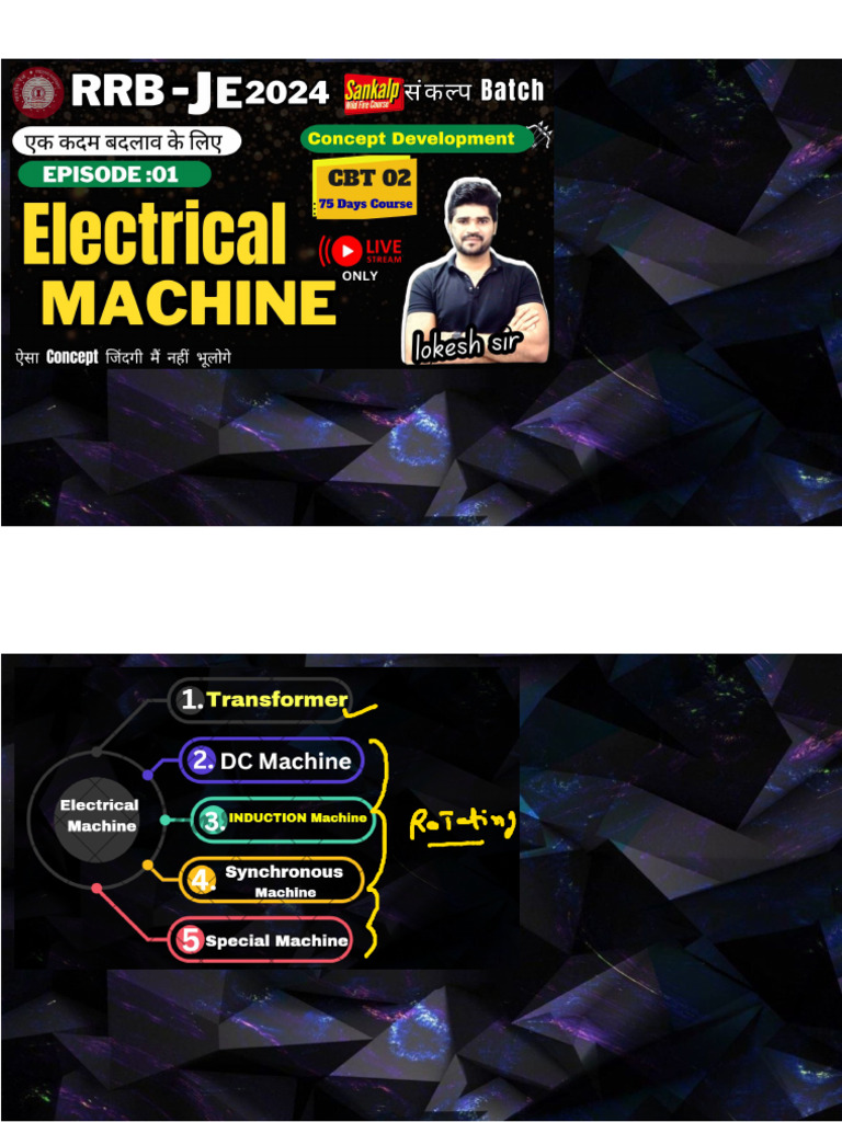 Episode 01 Electrical Machine | PDF