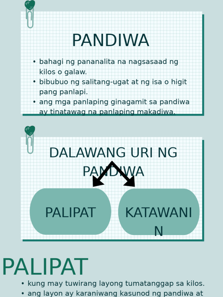 Filipino Presentation (Pandiwa) | PDF