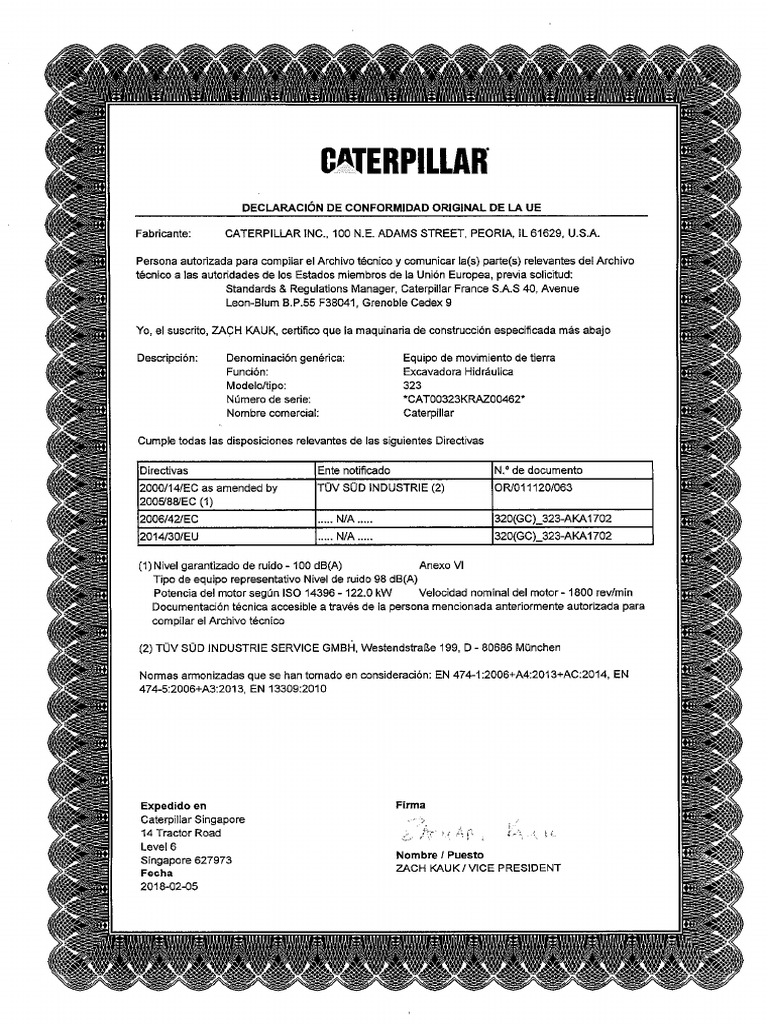 Certificado C.E. | PDF