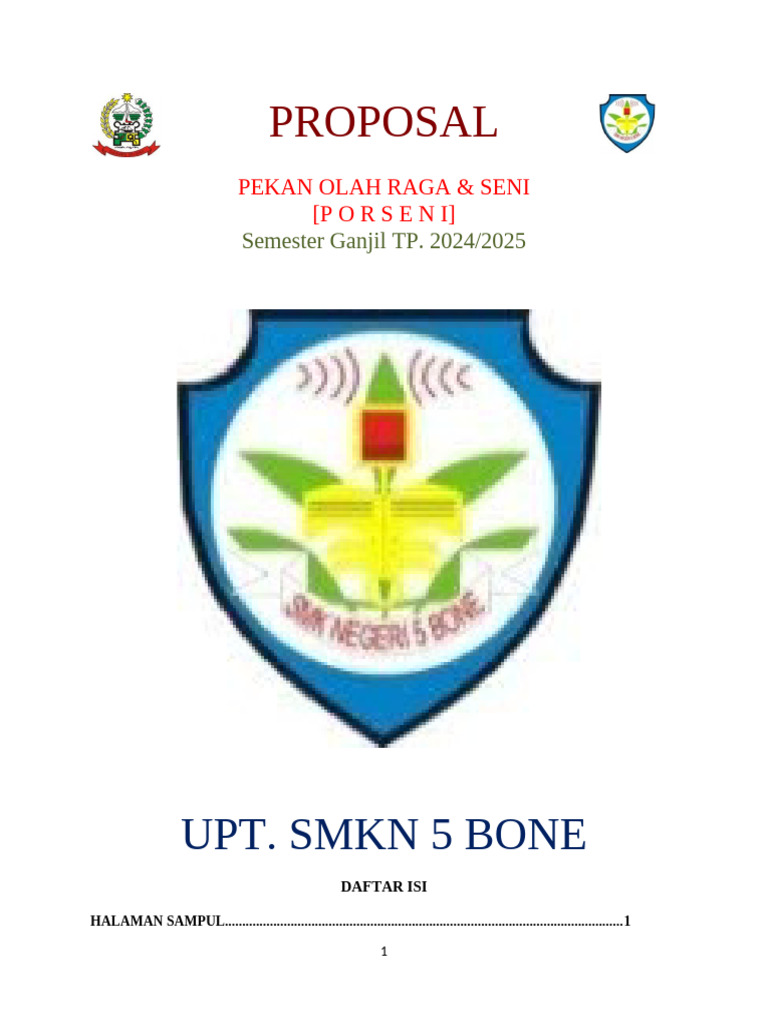 Proposal Porseni 2024 | PDF