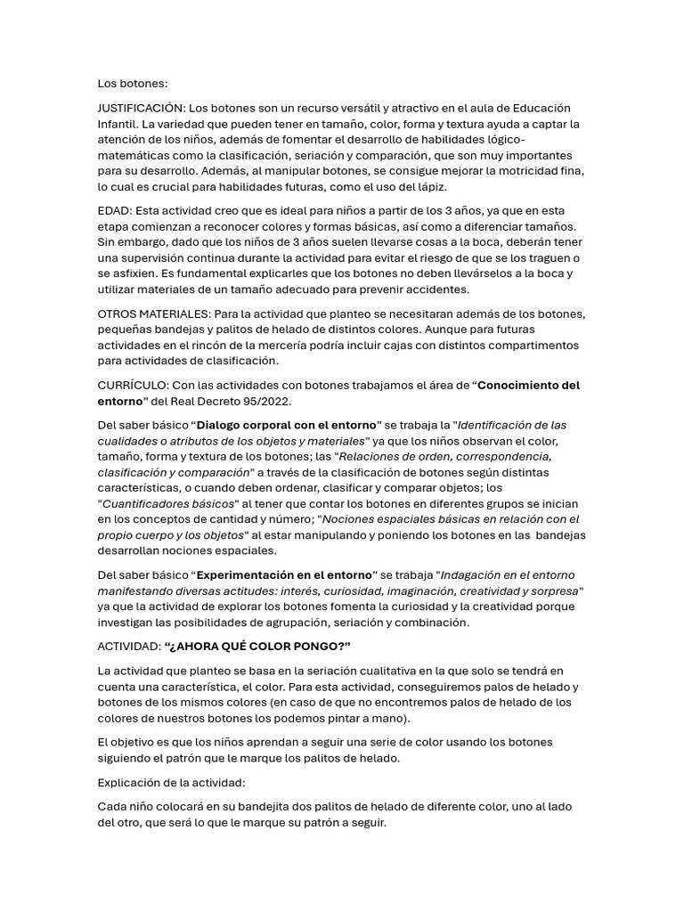 Actividad Foro - Los botones_ PEC _ | PDF | Creatividad | Ciencia cognitiva