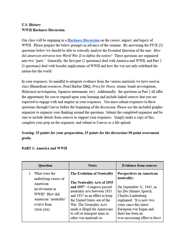 Andre Gil - WWII Seminar Prompts 2023-24 | PDF | Atomic Bombings Of ...