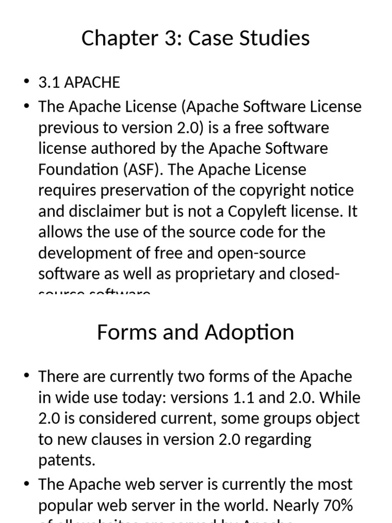 Apache Case Study | PDF