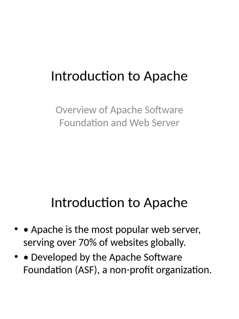 Apache Presentation | PDF