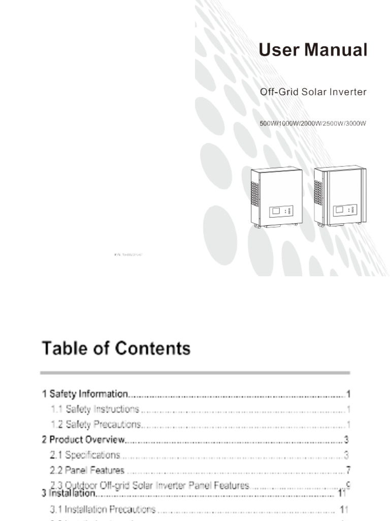 Manual EPI-2500-48 120 VCA. | PDF