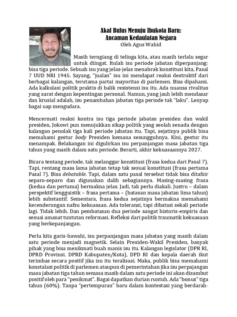 AW_Akal Bulus Menuju Ibukota Baru | PDF