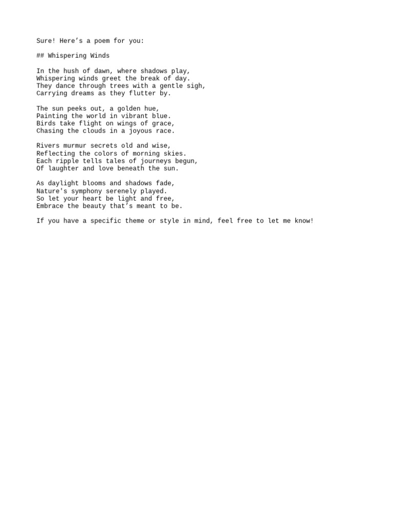 Poem | PDF