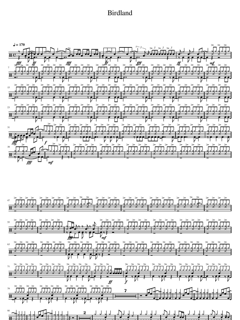 Birdland DrumsetG | PDF