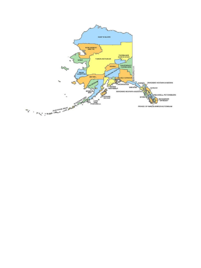 Alaska Counties Map | PDF