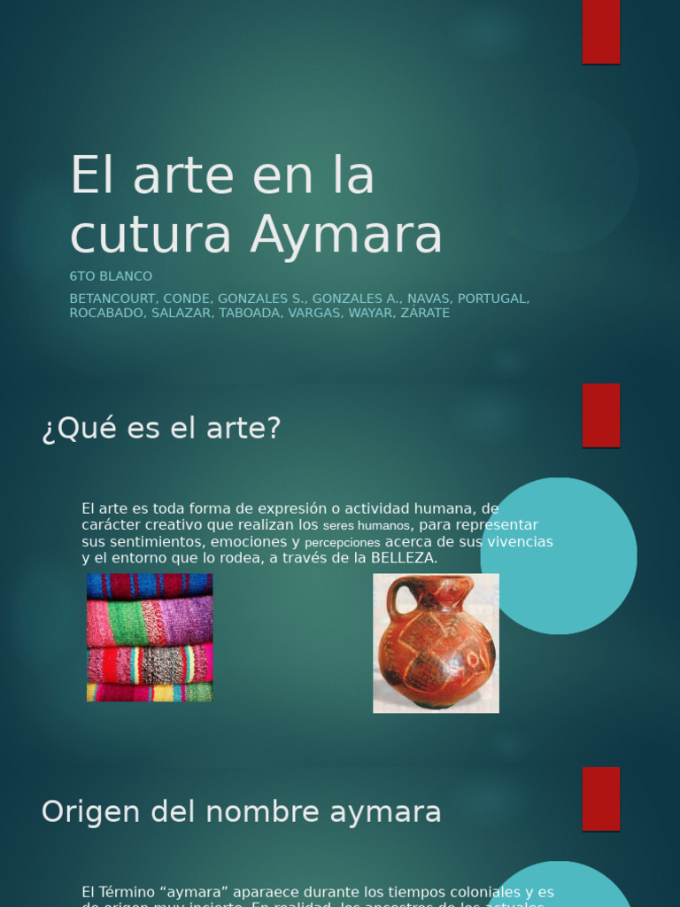 El Arte en La Cutura Aymara | PDF