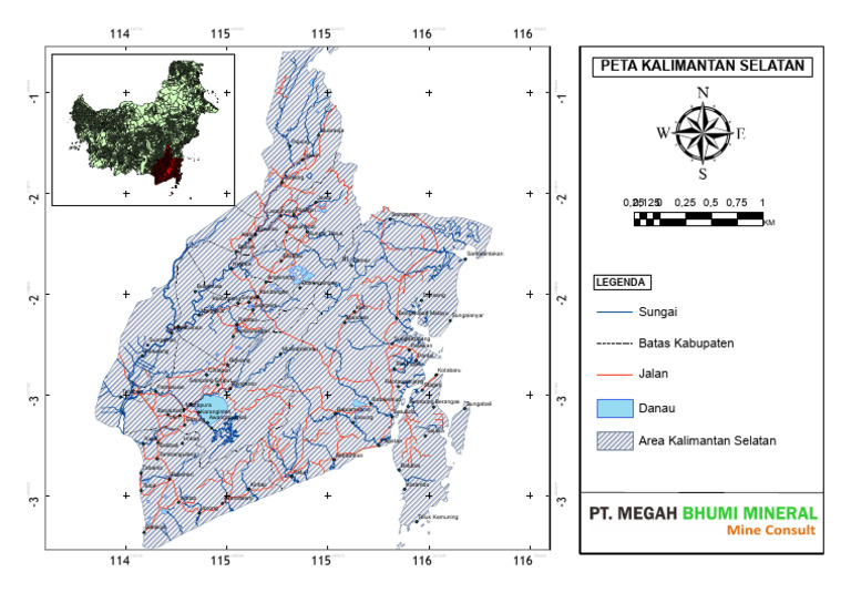 Peta Kalsel - MBM | PDF