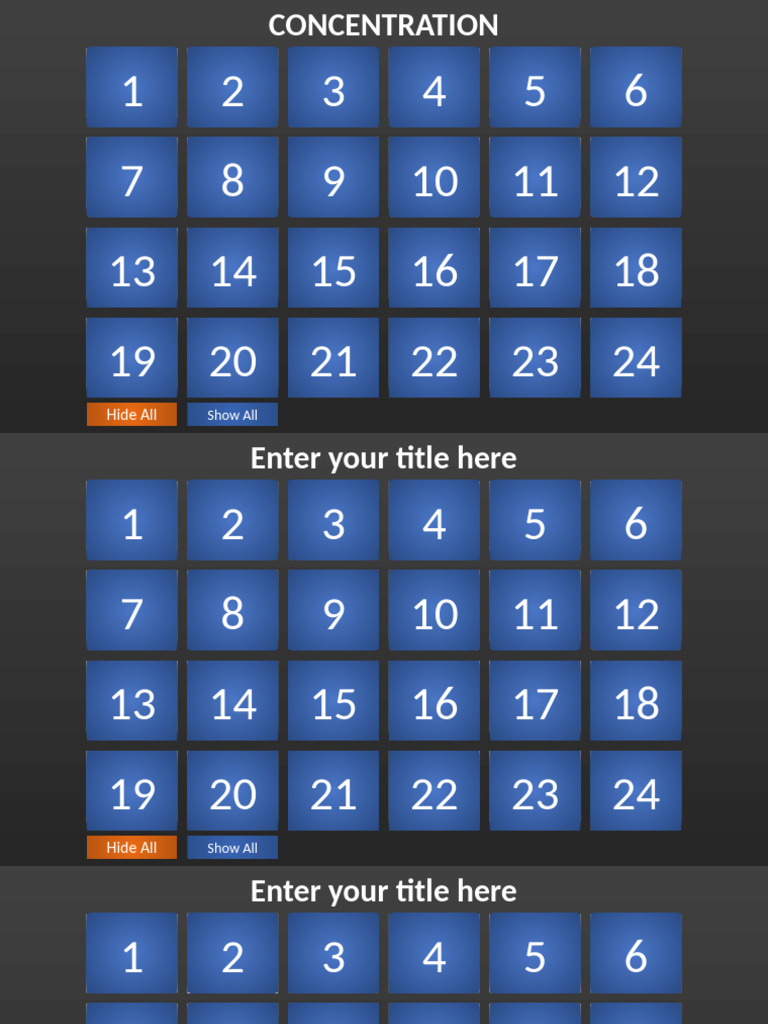 Concentration Template | PDF